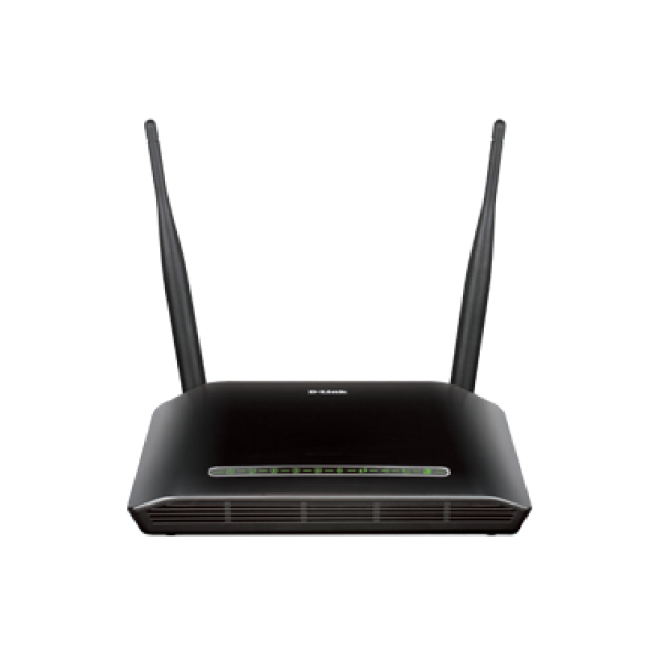 D-Link DSL-2750U Wireless N ADSL2+ 4-Port Wi-Fi Router (Black)